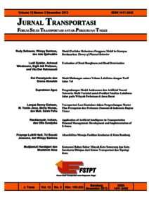 MODEL HUBUNGAN ANTARA VOLUME LALULINTAS DENGAN TARIF JALAN TOL - Itenas Repository